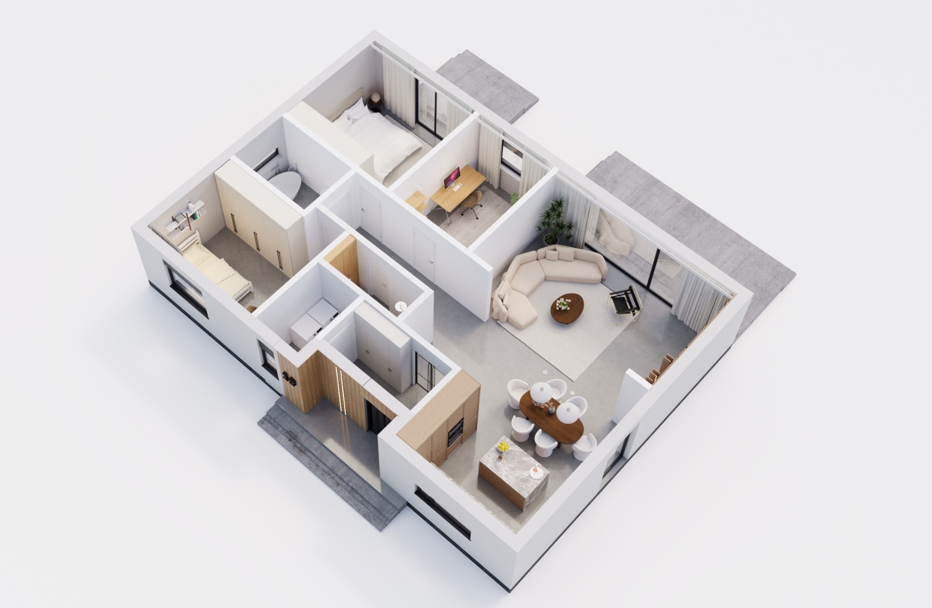 Dom Parter100 - Prefabrykowany dom 100m² za 274,000 zł | Szybka budowa w 3 tygodnie